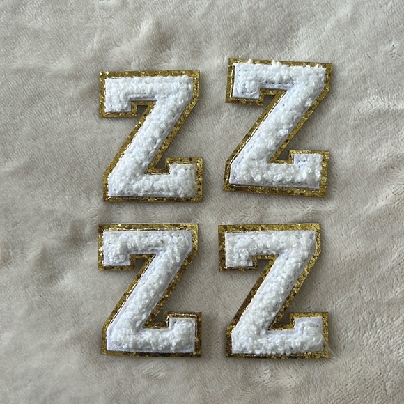 Other | Z Initial Selfadhesive Monogram Letters Set Of 4 | Poshmark